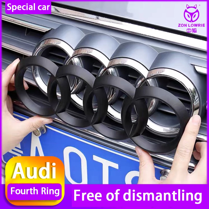 front grille car 4 rings car rear trunk logo Audi sticker A4 A6 Q7 Q5 ...