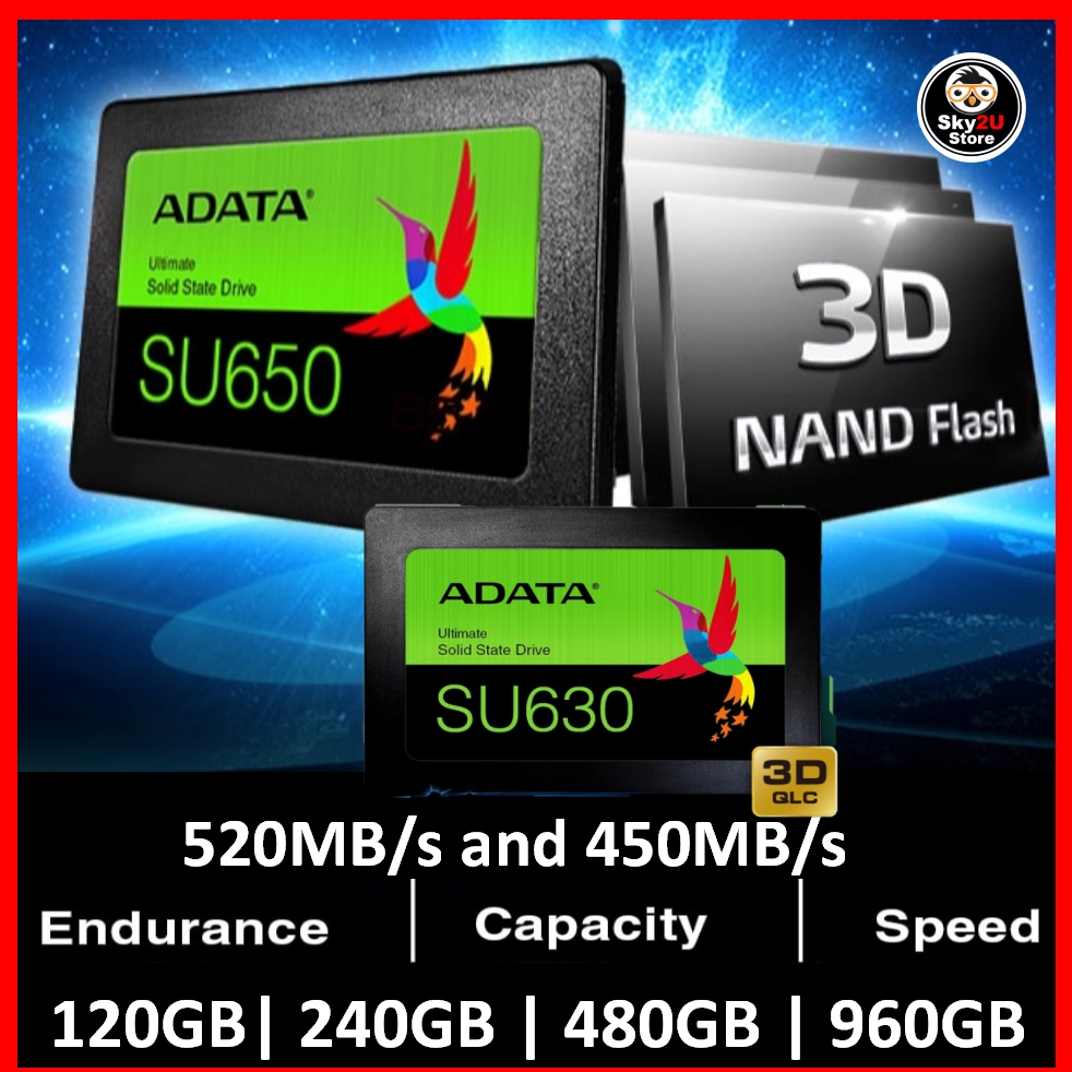 Adata su650 2.5" sata solid state drive ssd | BeeCost