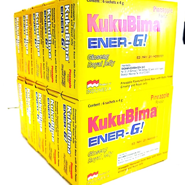 Kukubima Nanas 10 kotak(Boxes) Pineapple Kukubima Ener-G1 royal jelly ...