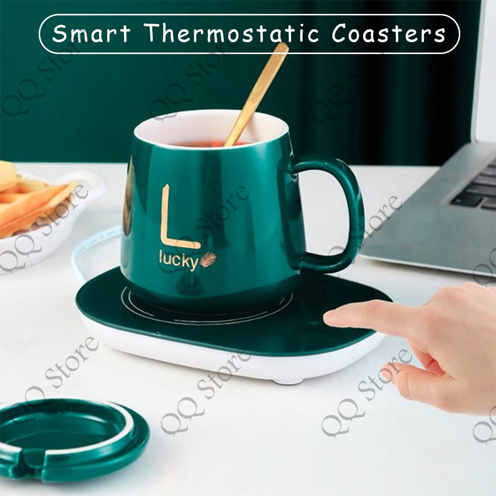 Thermostatic Warming Coaster Cup Warmer Heating Coaster 55° Water ...