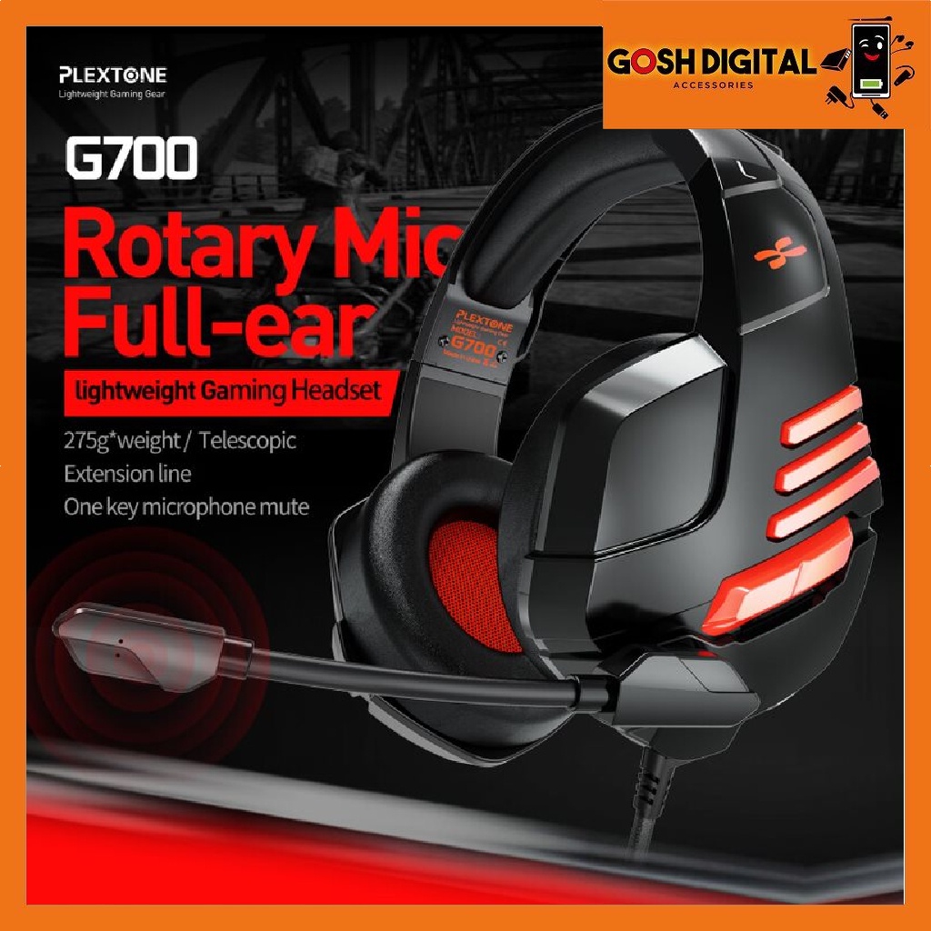 Plextone G700 Gaming Headset Wired Gaming Headset with Volume ...