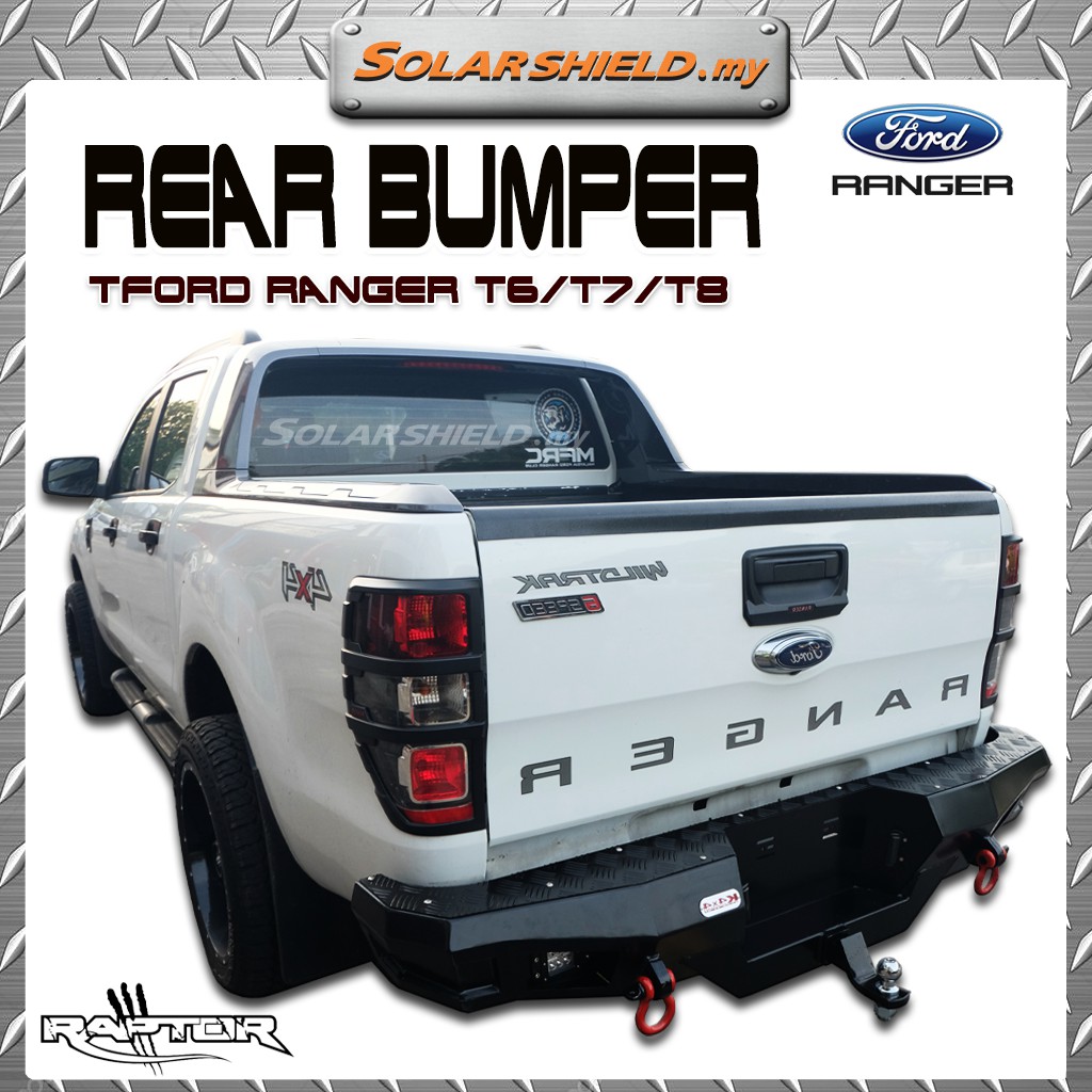 Ford Ranger T6/T7/T8, Wildtrack,Raptor Rear Bumper 4X4 Rear Bumper ...