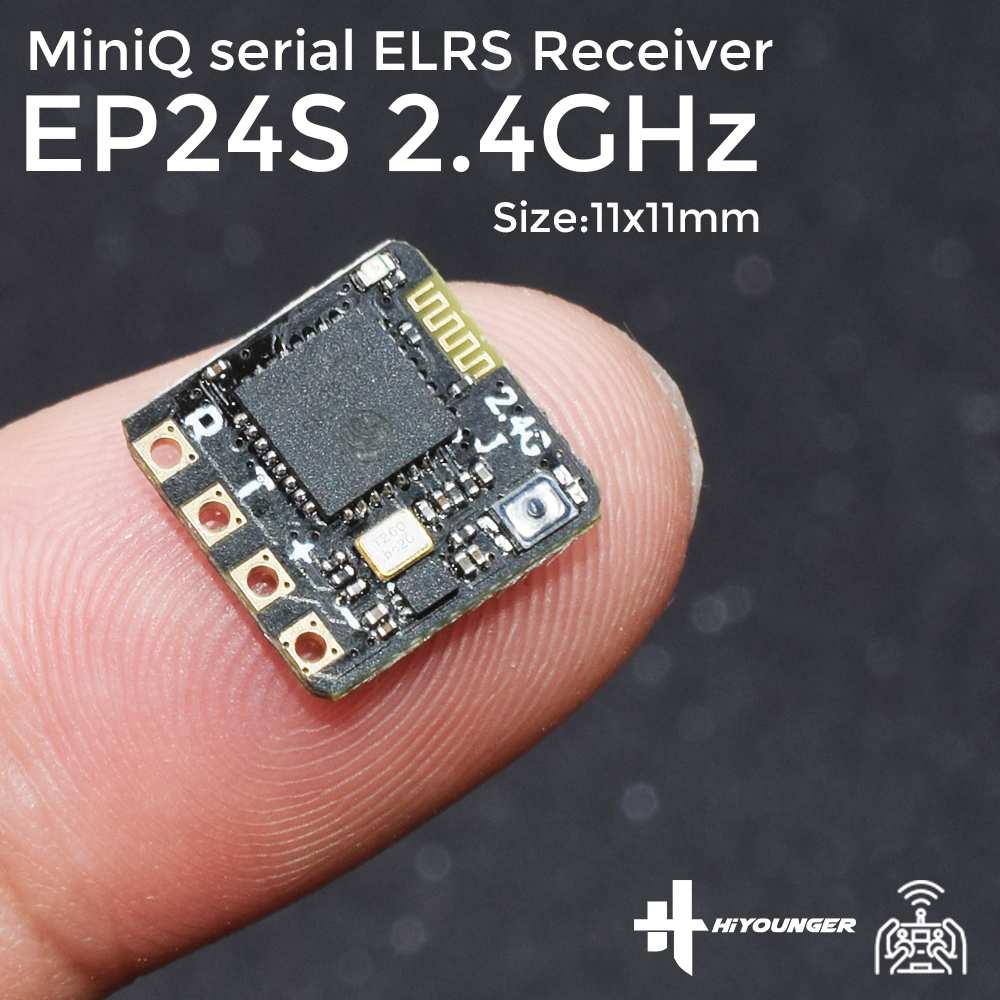 JHEMCU HiYounger ExpressLRS ELRS 2.4G RX MiniQ EP24S Long Range ...