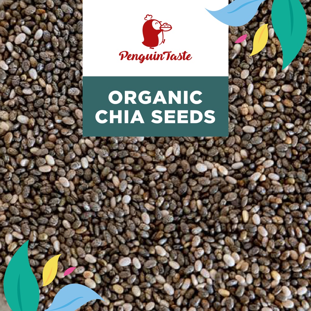 HALAL Organic Chia Seeds by PENGUIN TASTE/ Healthy Snack/ JAKIM HALAL ...