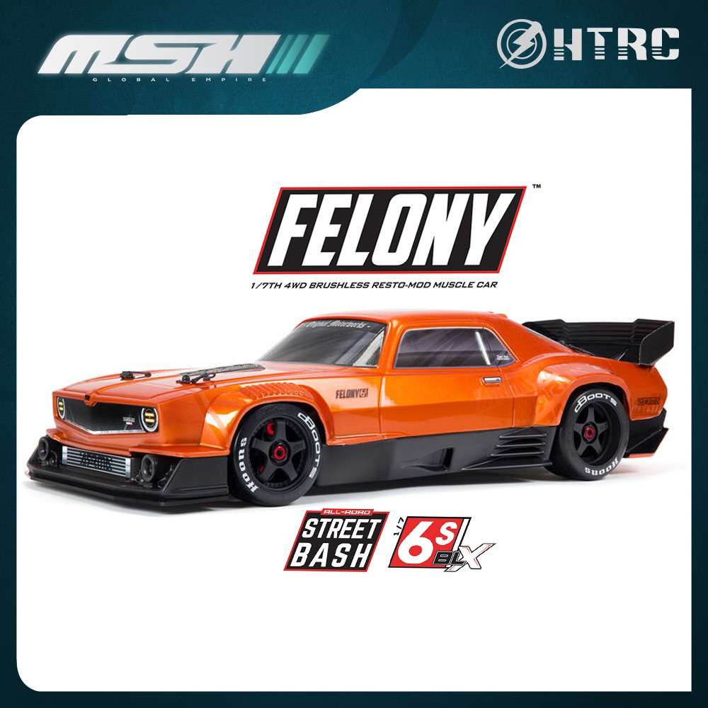 (READY STOCK) ARRMA Felony 1/7 RTR Electric 4WD Speed Bash Machine All ...