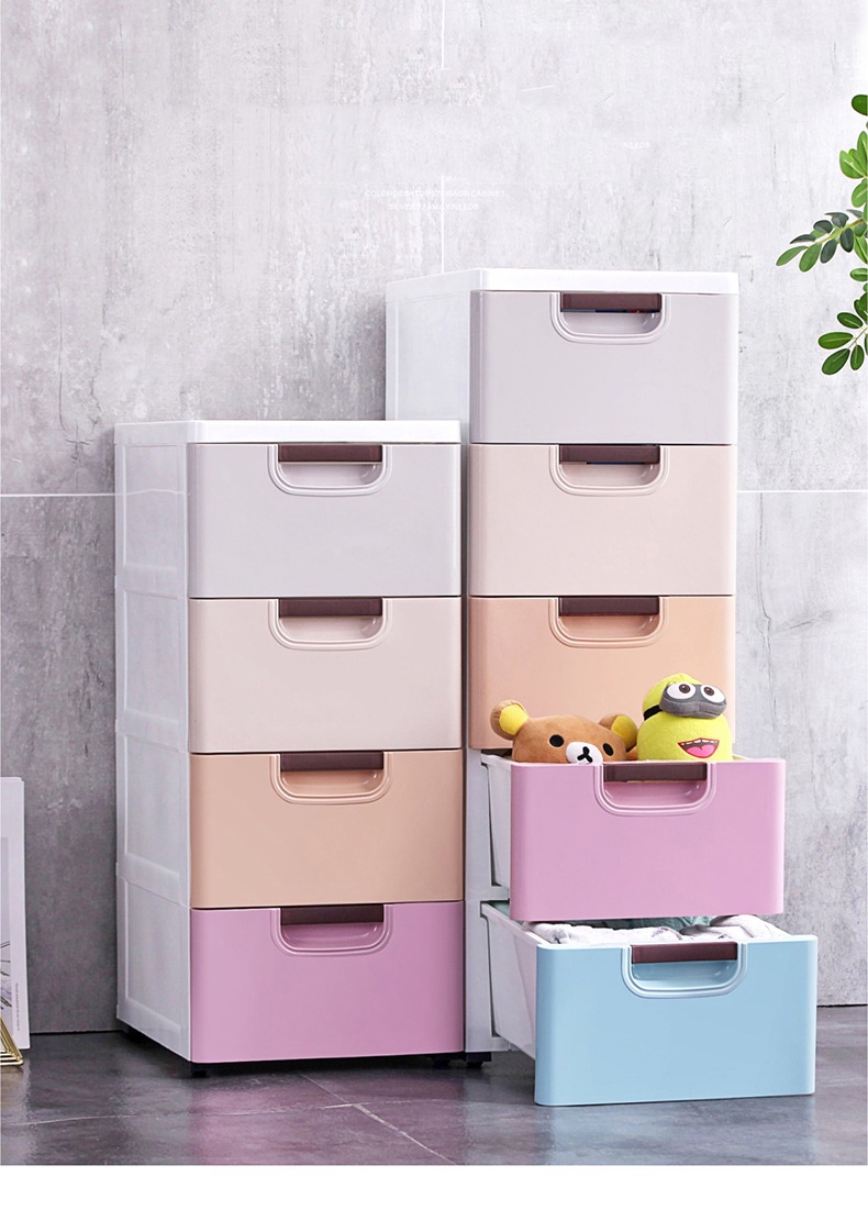 Storage Cabinet with 5 Drawers Plastic Storage Cabinet Drawer for ...