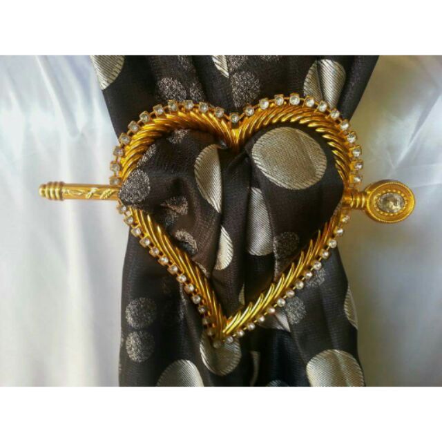 Sanggul langsir love (gold) | Shopee Malaysia