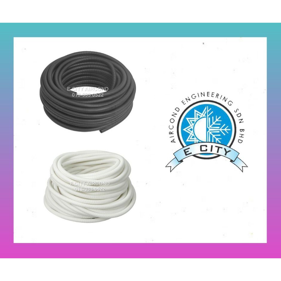 [Ready Stock] Flexible Pipe 20mm & 25mm - Black / White {Greenland ...