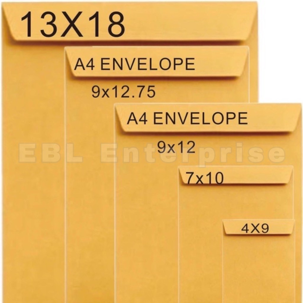 Brown Envelope / Sampul Surat Coklat 10's | Shopee Malaysia