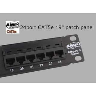 AMP 24 port patch panel - CAT5e & CAT6 | Shopee Malaysia