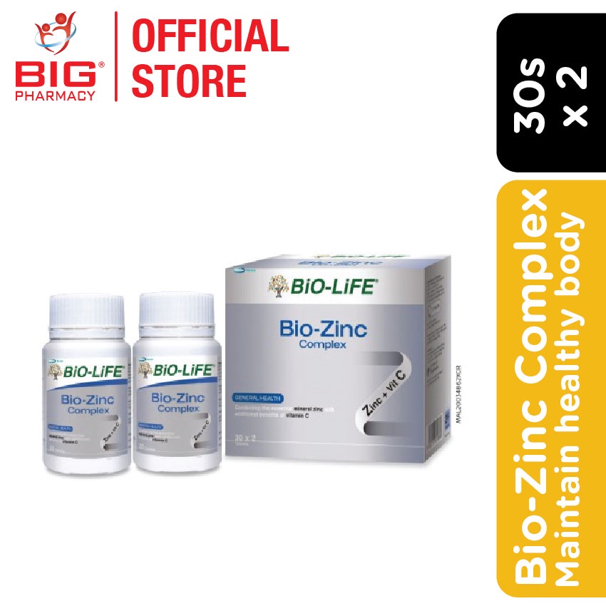 BiO-LIFE Bio-Zinc Complex (30\'s x 2) | Shopee Malaysia