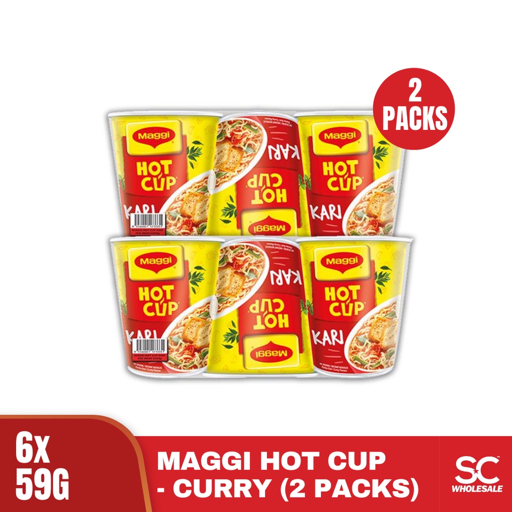 MAGGI Hot Cup - Curry (59g x 6 Cups x 2) | Shopee Malaysia