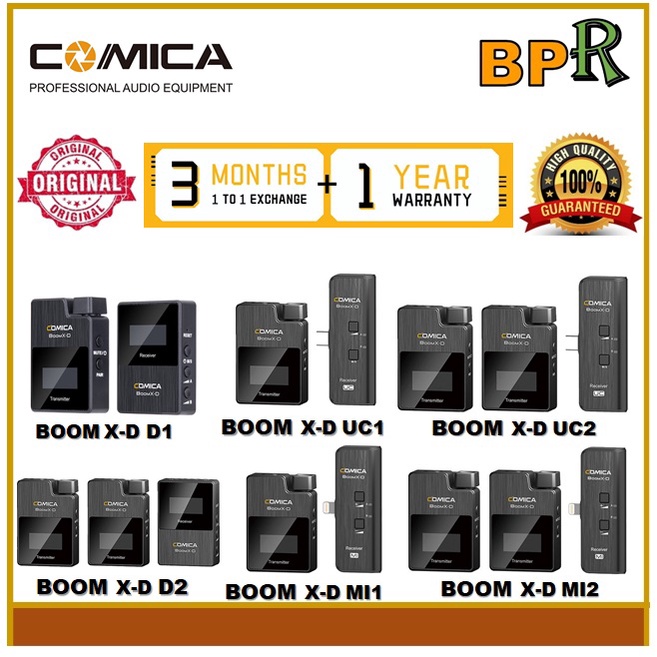 Comica BOOM X-D D1, D2, UC1, UC2, MI1, MI22.4G Digital Wireless ...