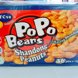 TCSB Popo Beans Shandong Peanuts Kacang Shandong 36pcs/Box | Shopee ...