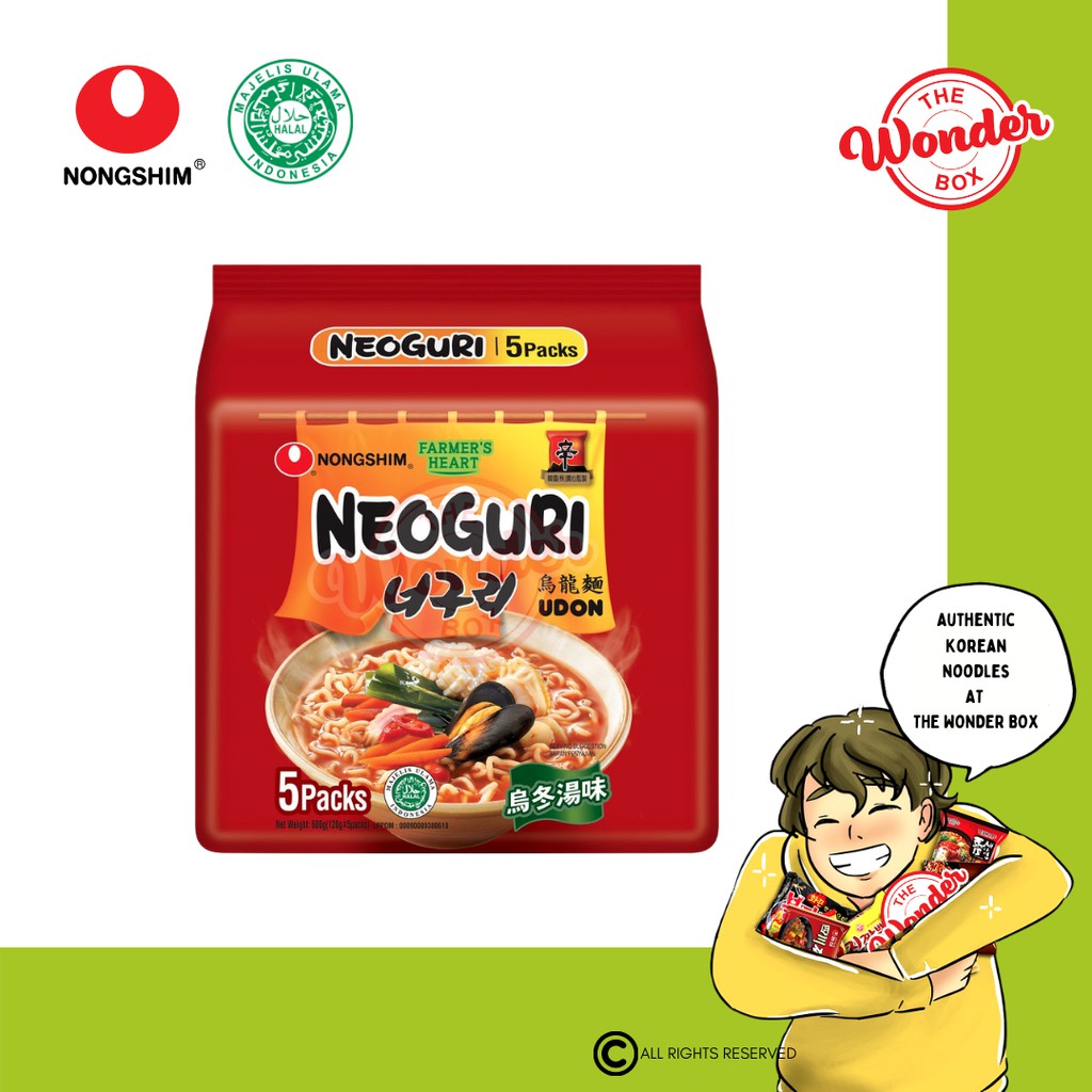 HALAL | Korean Noodles Nongshim Neoguri Seafood & Spicy Ramyun 120g 얼큰한 ...