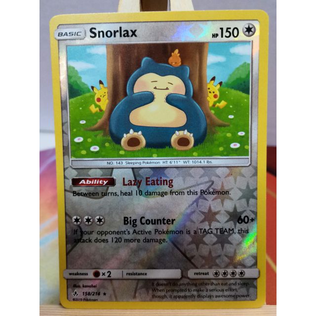 Snorlax Pokemon Card