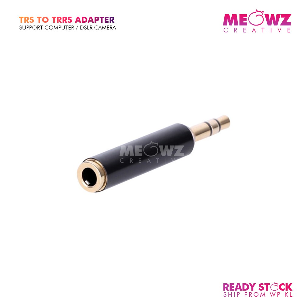High Quality Gold Plated TRRS to TRS Adapter Converter for DSLR Camera ...