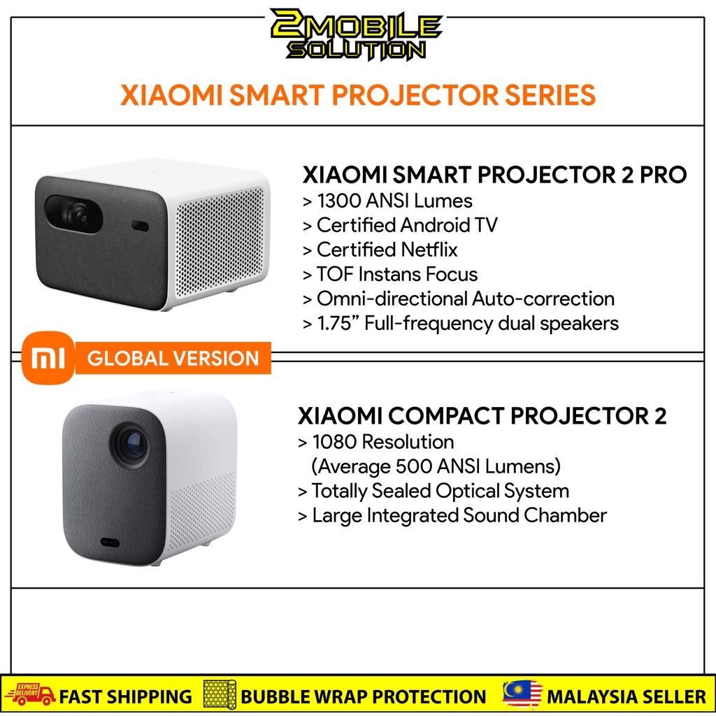 [Global] Xiaomi Mi Smart Compact Projector 2 | Projector 2 Pro [HD ...