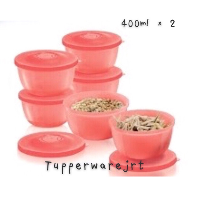 Tupperware Small Round Saver 400ml x 2 pcs | Shopee Malaysia