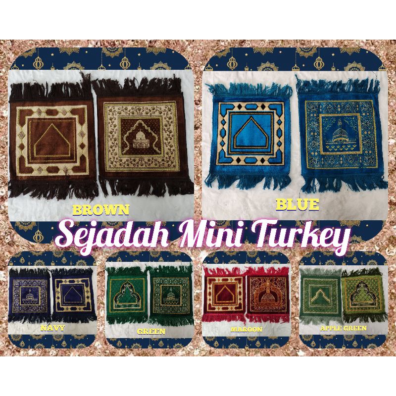 {10 pcs} Sejadah Muka Turkey/ Sejadah Tenun/ Sejadah Mini /Sejadah ... {10 pcs} Sejadah Muka Turkey/ Sejadah Tenun/ Sejadah Mini /Sejadah ...