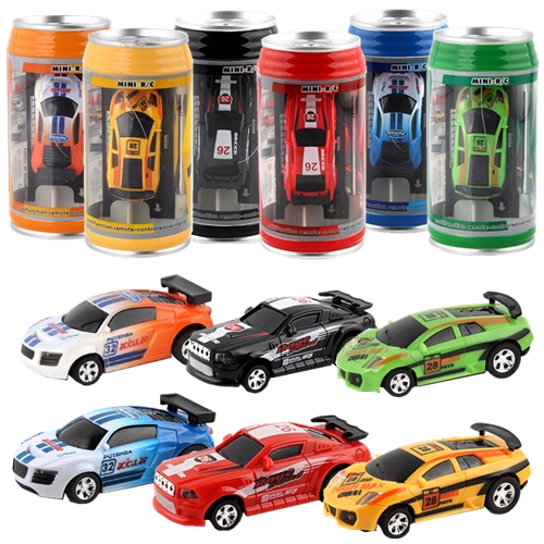 1681 Portable Creative Coke Racing Can Mini RC Car with Light Effect ...