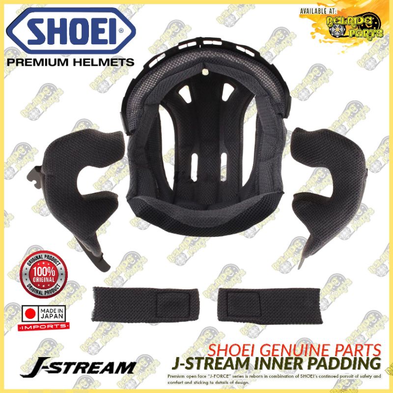 Shoei Padding J-Stream Original Japan [Ready Stock] | Shopee Malaysia
