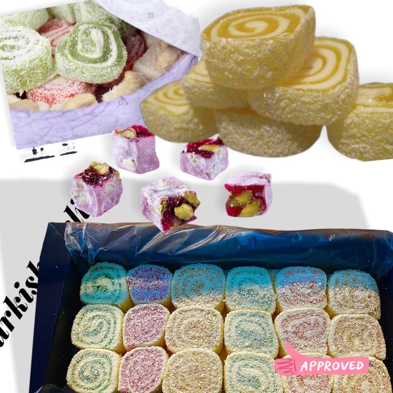 125g Mix Turkish Delight Mix Fruit / Manisan Turki Buah Buahan. Baklava ...