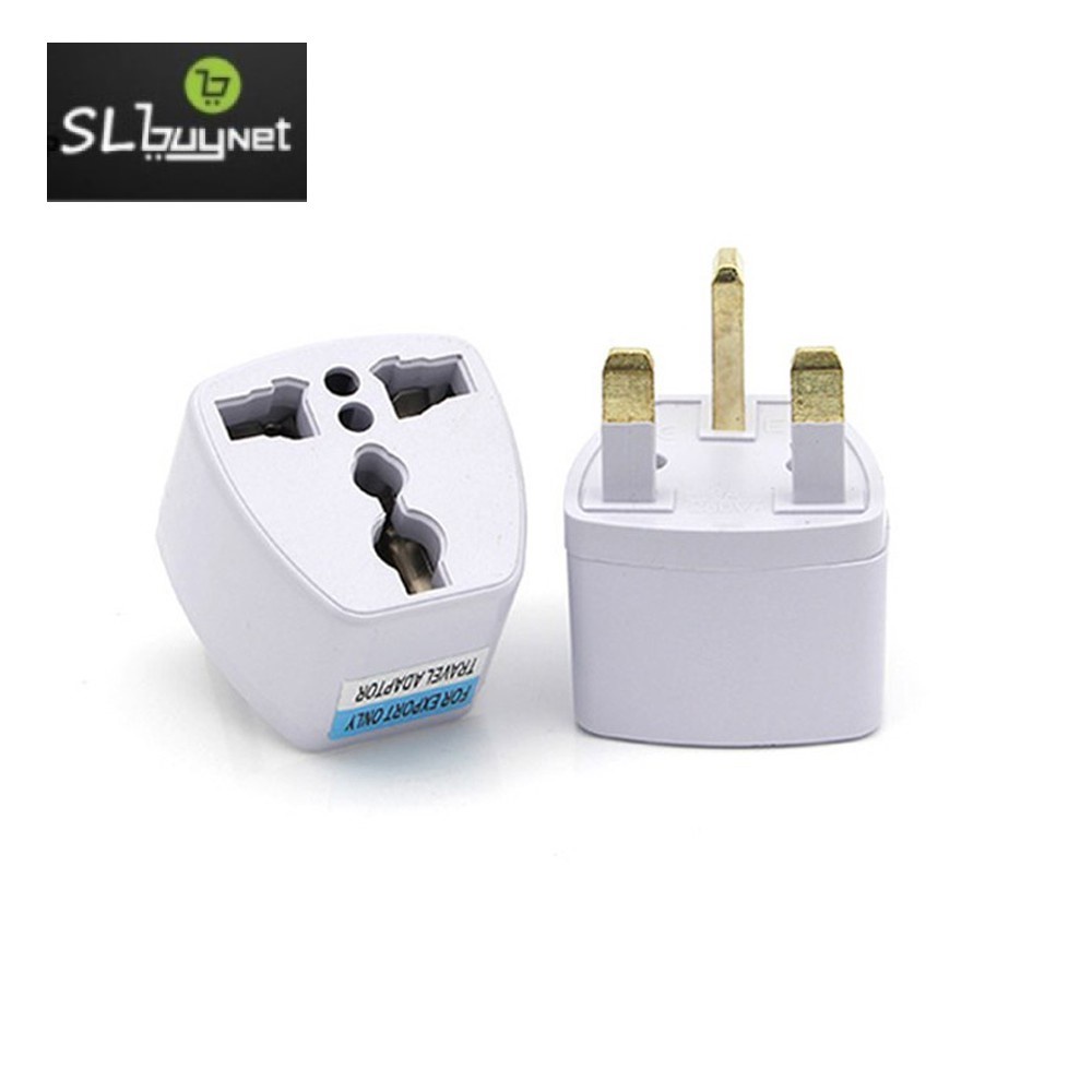 UK 3 Pin Universal Travel Plug Socket Adapter / 3 Pin Plug Adaptor UK ...