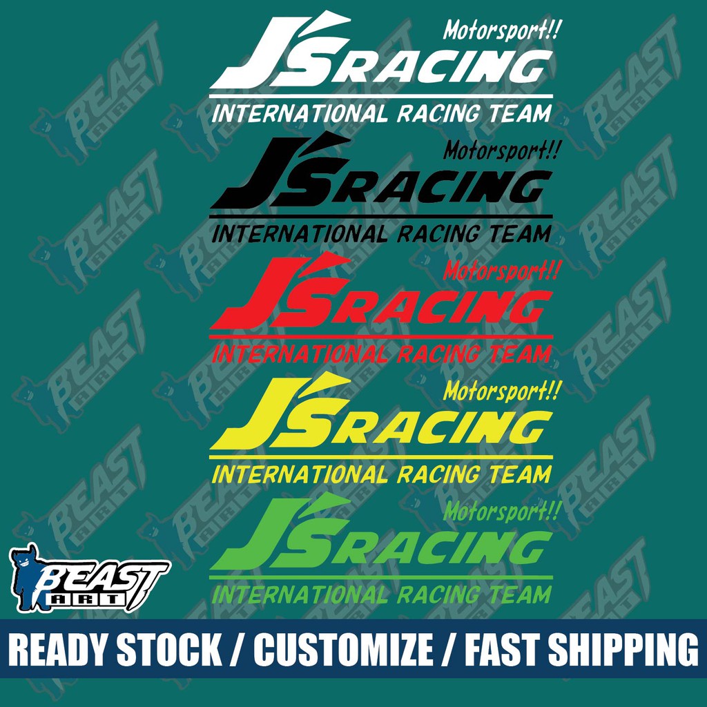 JS RACING CAR STICKER / STICKER KERETA | Shopee Malaysia