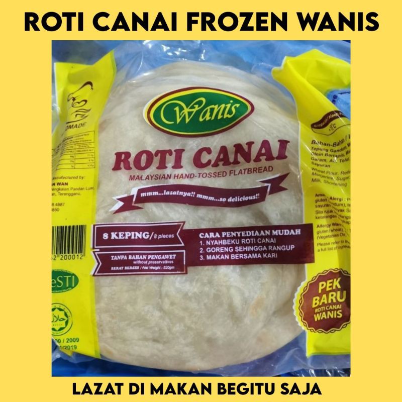 ROTI CANAI SEGERA FROZEN FOOD (WANIS) KELUARAN MUSLIM | Shopee Malaysia
