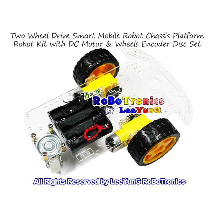 Arduino DIY Smart Robot Car Chassis Kit Line Tracing Wheel Battery Box ...