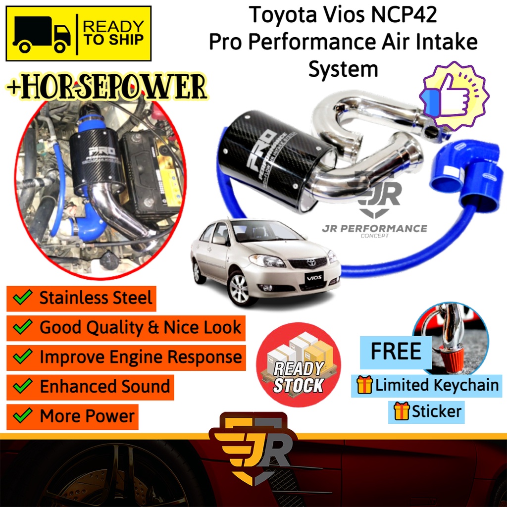 PRO PERFORMANCE High Flow Cold Air Intake System Toyota Old Vios Lama ...