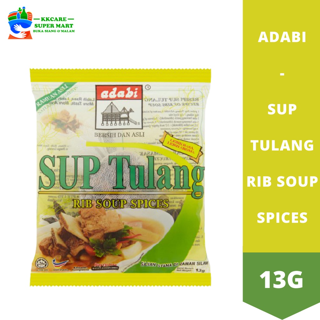 adabi - Sup Tulang / Rib Soup Spices - 13G | Shopee Malaysia