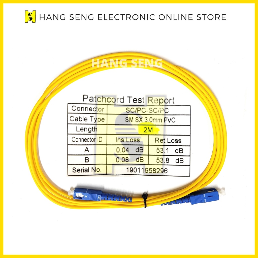KINGTECH SC/PC TO SC/PC FIBER OPTIC CABLE ( 2M, 3M, 5M, 10M, 20M, 30M ...