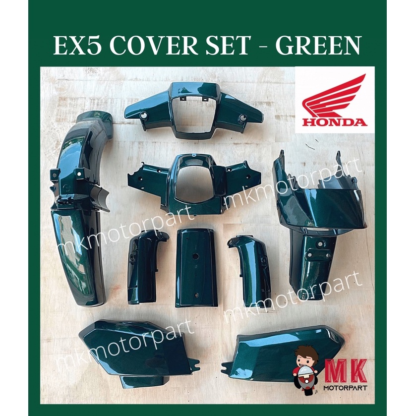 Honda EX5 Body Cover Set GREEN Metallic (9PCS) M-Seki | Shopee Malaysia