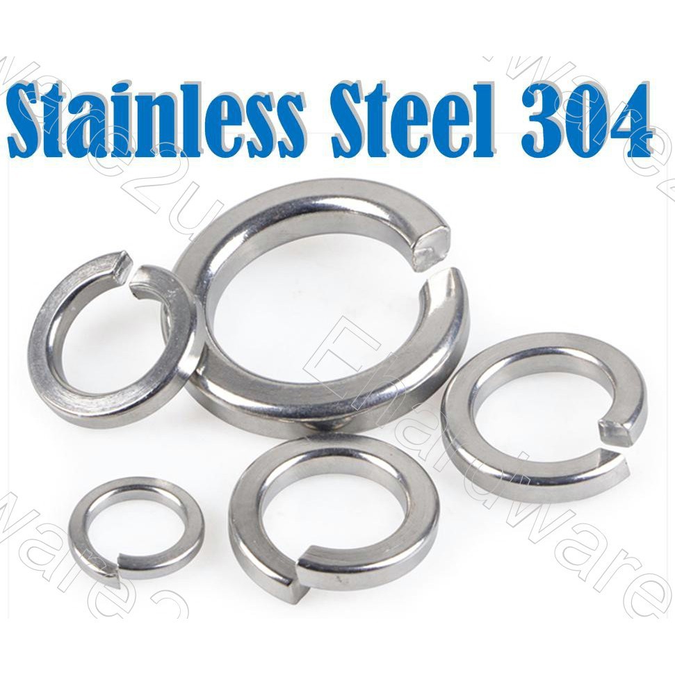 Stainless Steel 304 Lock Spring Washer (SW-SS) | Shopee Malaysia