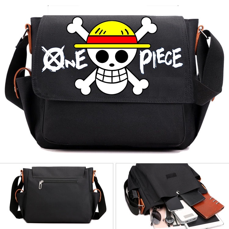 Fashion Men Bags Anime One Piece Bag Crossbody Bag Shoulder Bag Student ...