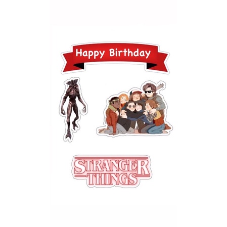 Topper stranger things / Cake Decoration / Cake Accessories / Cake ...