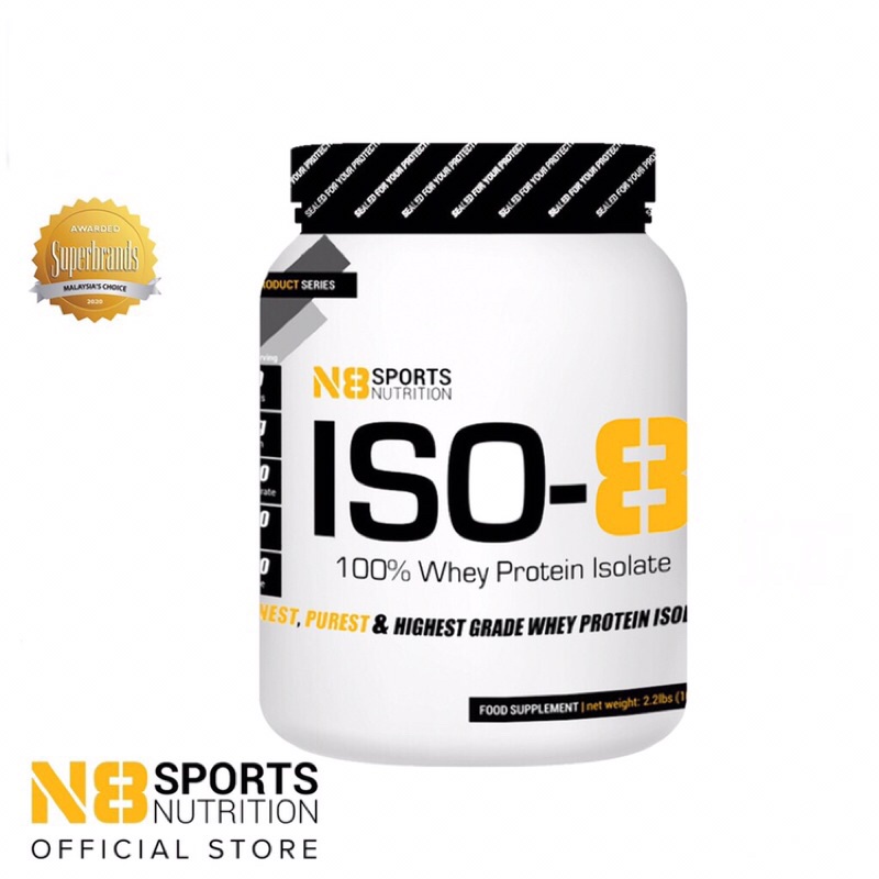 N8 ISO-8 Whey Protein Isolate 1kg (2.2lbs) | Shopee Malaysia