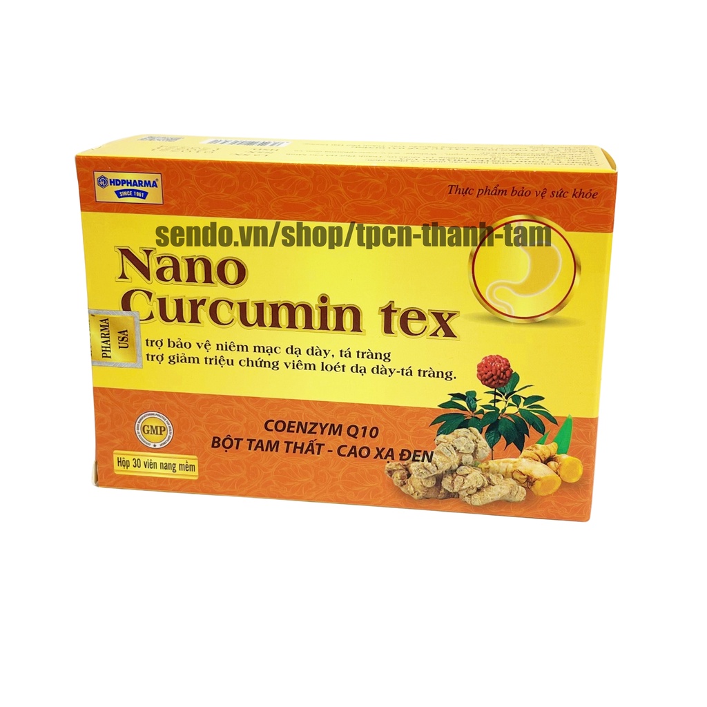 Nano Curcumin Gold Tex Three Black Radiation Ulcers Reduce Stomach Ulcers - Box Of 30 Tablets ...