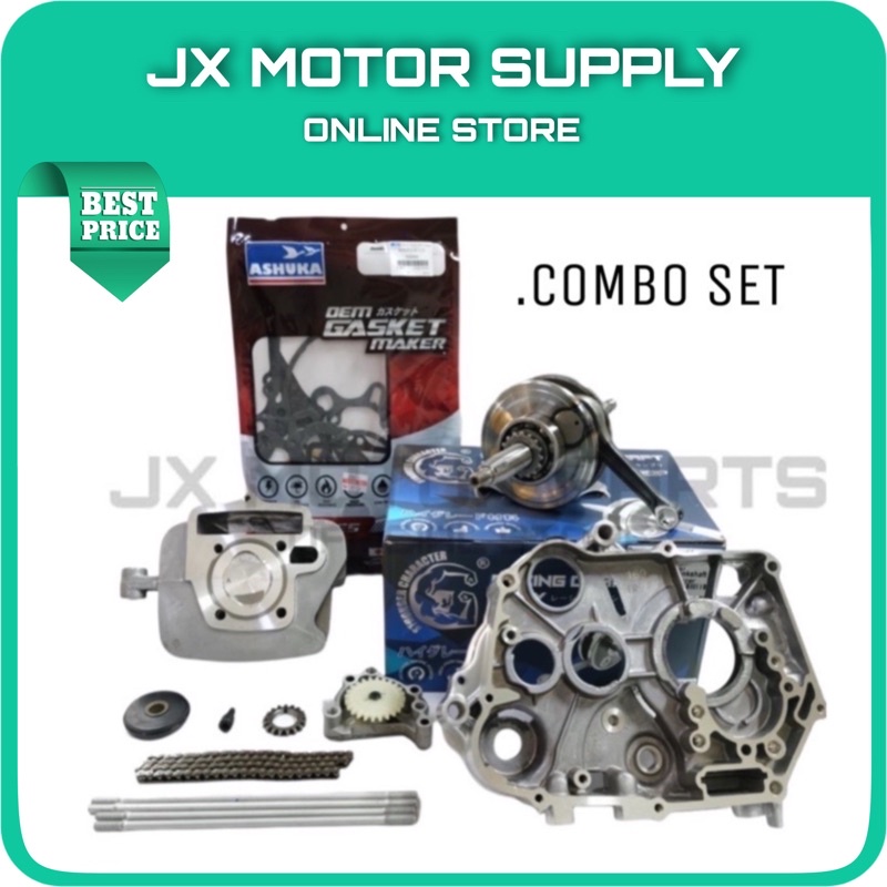 COMBO SET WAVE125 PNP EX5 CLASS 1 RACING COPPER CRANKSHAFT (JET 2MM/3MM) BLOCK 56MM/ENGINE ...