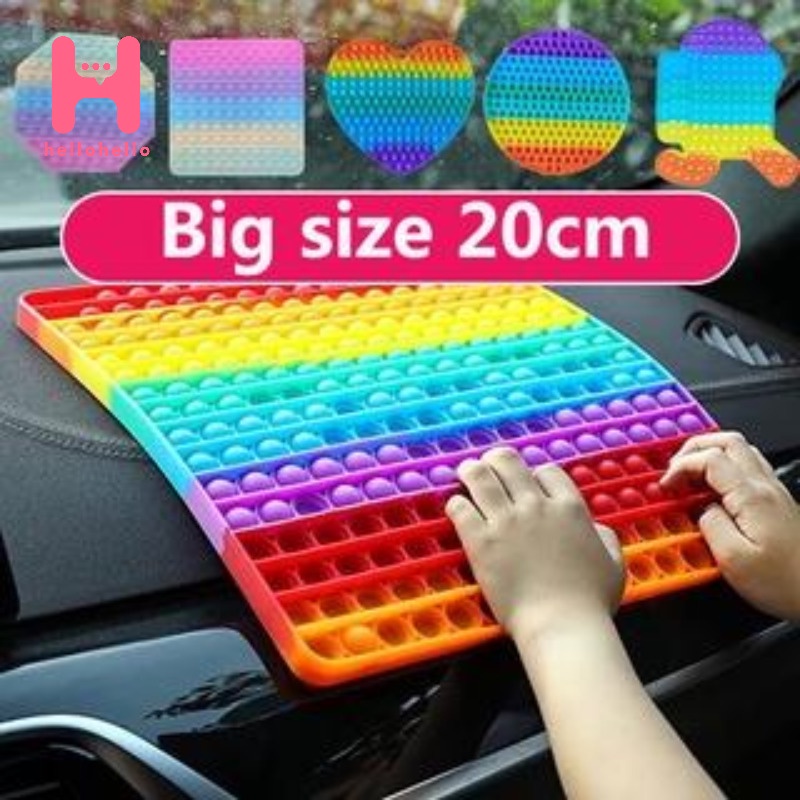 Huge Rainbow Pop It Push Bubble Sensory Cute Toy Super Big Extra Large ...