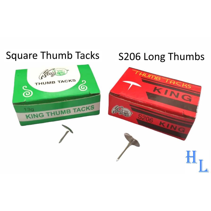 Thumb Tack ( Square / Long ) | Shopee Malaysia