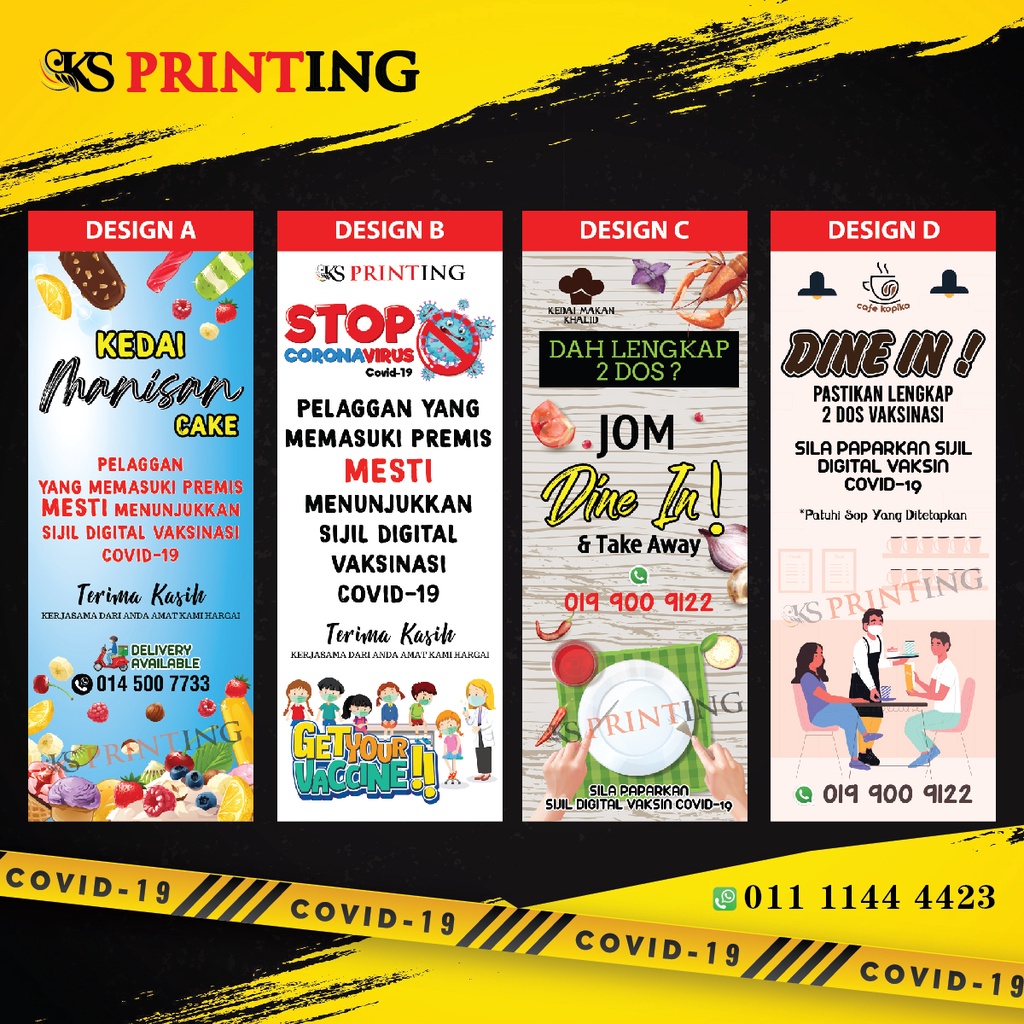 Bunting Banner SOP Kedai Makan | Shopee Malaysia