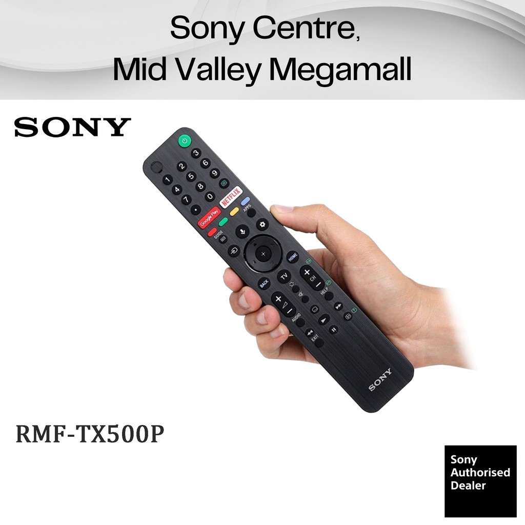 Sony RMF-TX500P RMFTX500P TX500P TV Remote with Voice Control Netflix Google Play | Shopee Malaysia