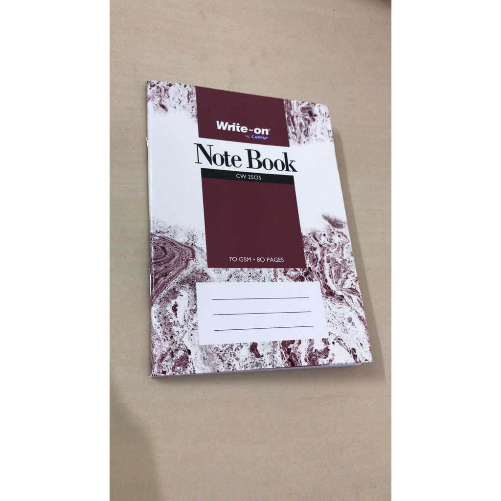 CAMPAP Write-On A6 Exercise Note Book CW 2505 | Shopee Malaysia