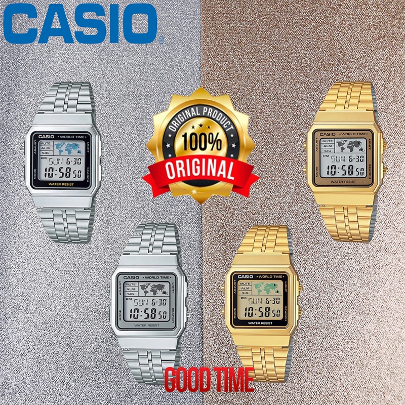 (2 YEARS WARRANTY) Casio Original A500 Standard Digital Ladies Watch ...