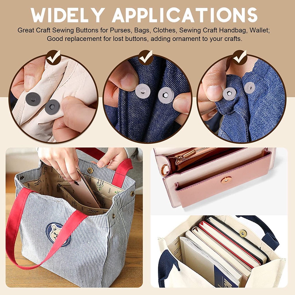 Magnetic Button(SnapOn) 14mm/18mm Butang Magnet Snap On 14mm/18mm ...