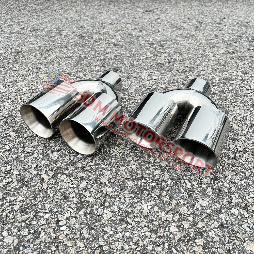 Stainless Steel 3 inch Tip double for car exhaust | Shopee Malaysia