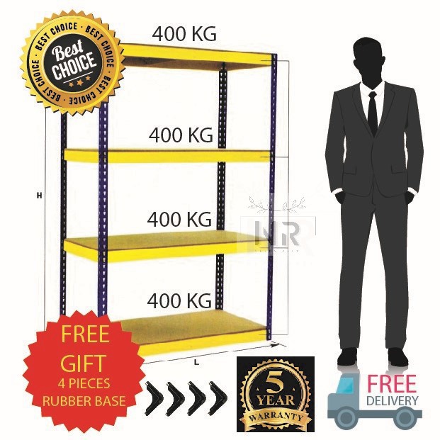 5 Levels Boltless Rack-Home Storage Warehouse Store Room Office File ...